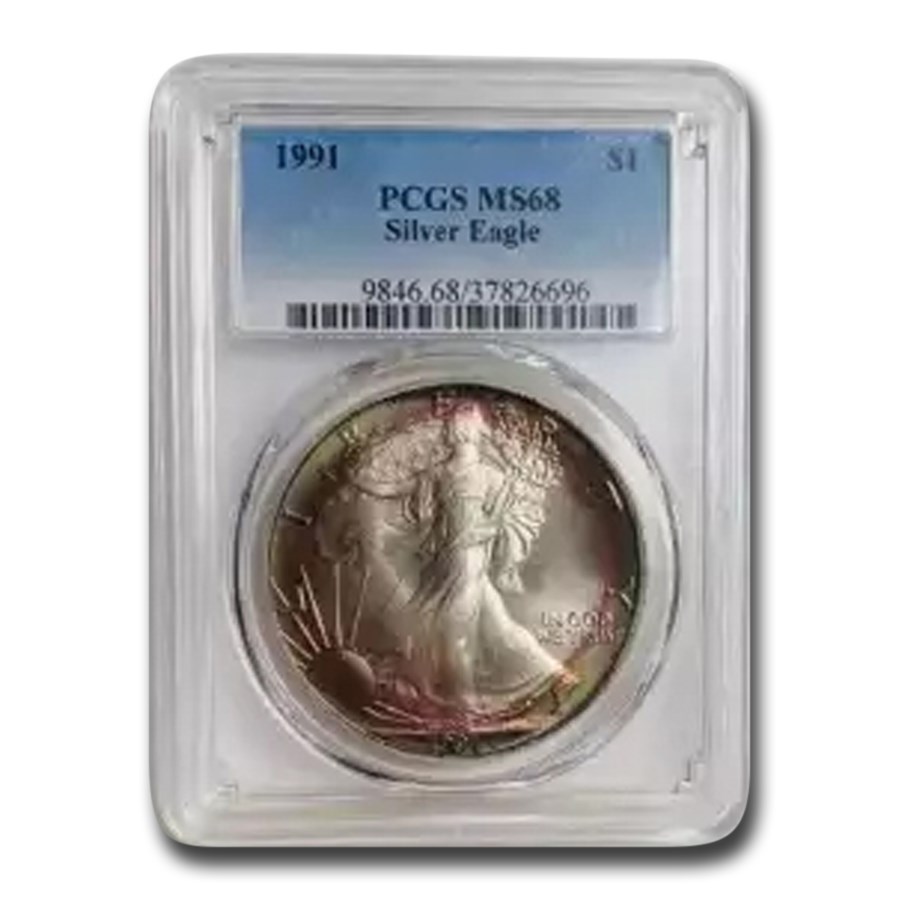 Buy 1991 Silver American Eagle MS-68 PCGS | APMEX
