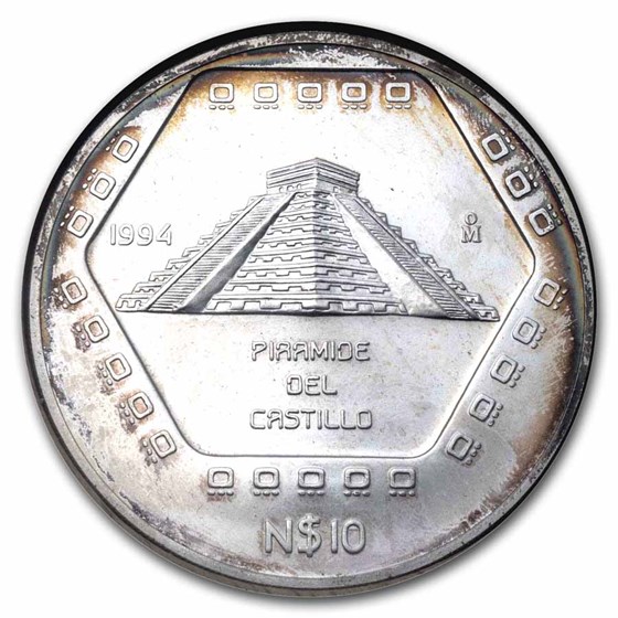 1992-1994 Mexico Pre-Columbian Series Silver 12-Coin Set BU