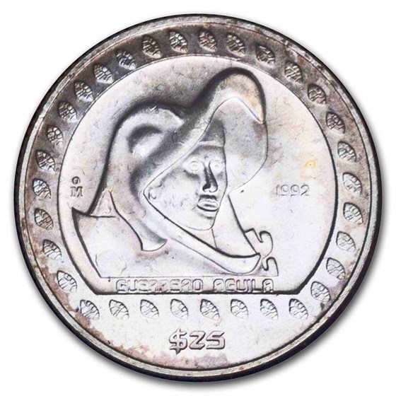 1992-1994 Mexico Pre-Columbian Series Silver 12-Coin Set BU