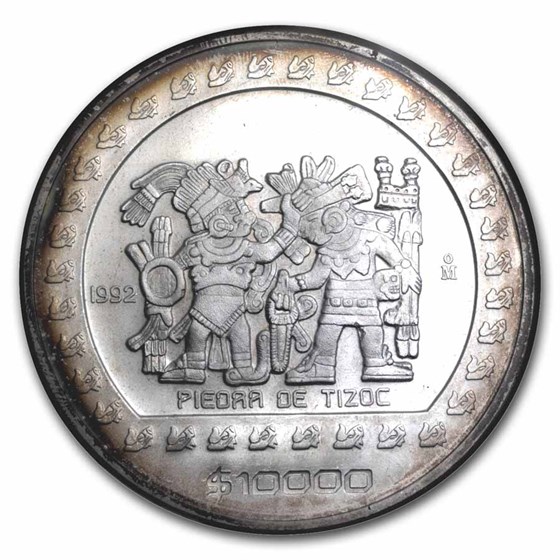 1992-1994 Mexico Pre-Columbian Series Silver 12-Coin Set BU