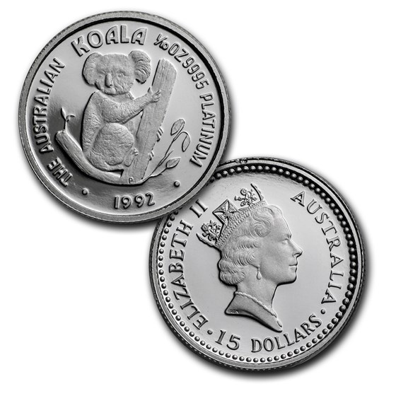 Buy 1992 Australia 5-Coin Platinum Koala Proof Set (1.9 oz) | APMEX