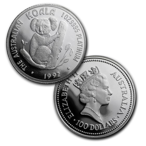 Buy 1992 Australia 5-Coin Platinum Koala Proof Set (1.9 oz) | APMEX