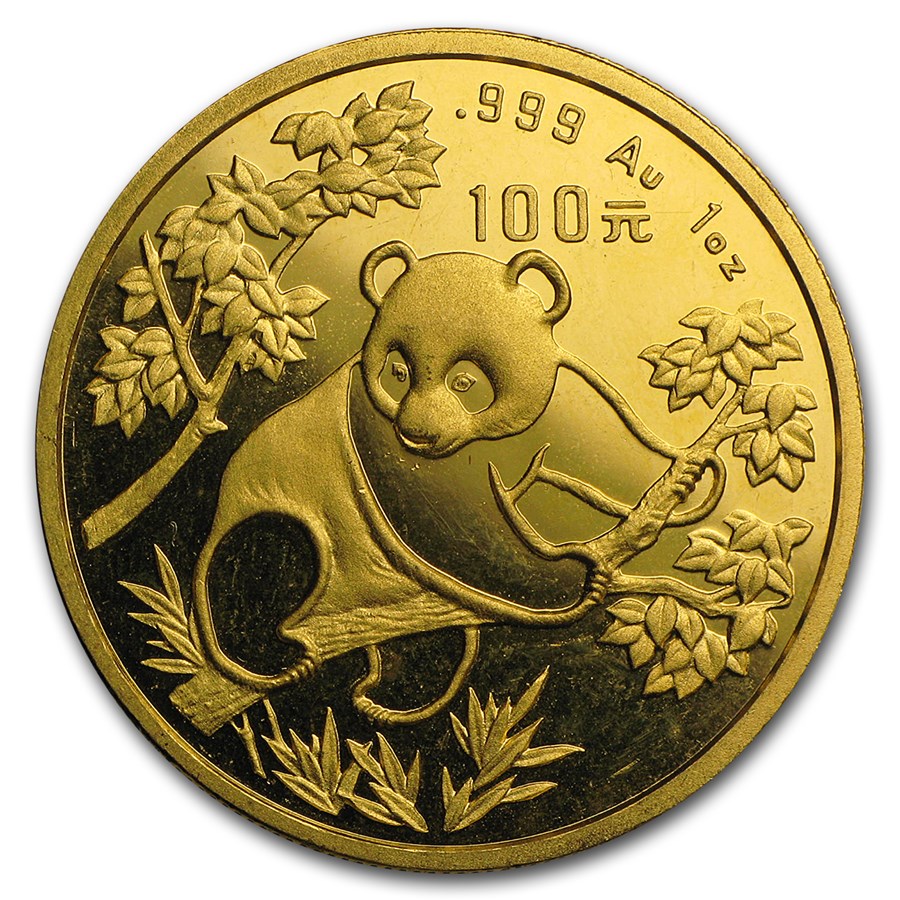Buy 1992 China 1 oz Gold Panda Small Date BU (In Capsule) | APMEX
