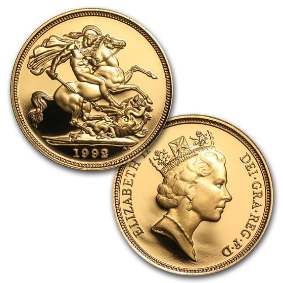 Buy 1992 Great Britain 3-Coin Gold Sovereign Proof Set | APMEX