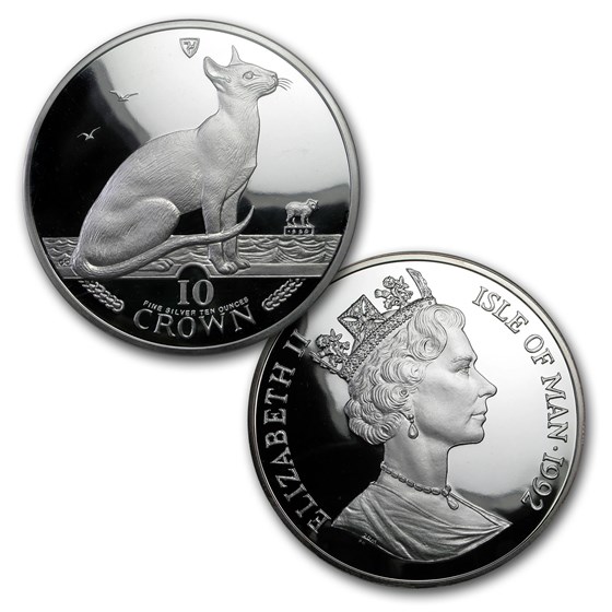 Buy 1992 Isle of Man 3-Coin Silver Siamese Cat Proof Set (No CoA) | APMEX