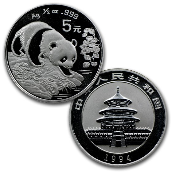 Buy 1993-1998 China 6-Coin Silver Panda 5 Yuan Set | APMEX