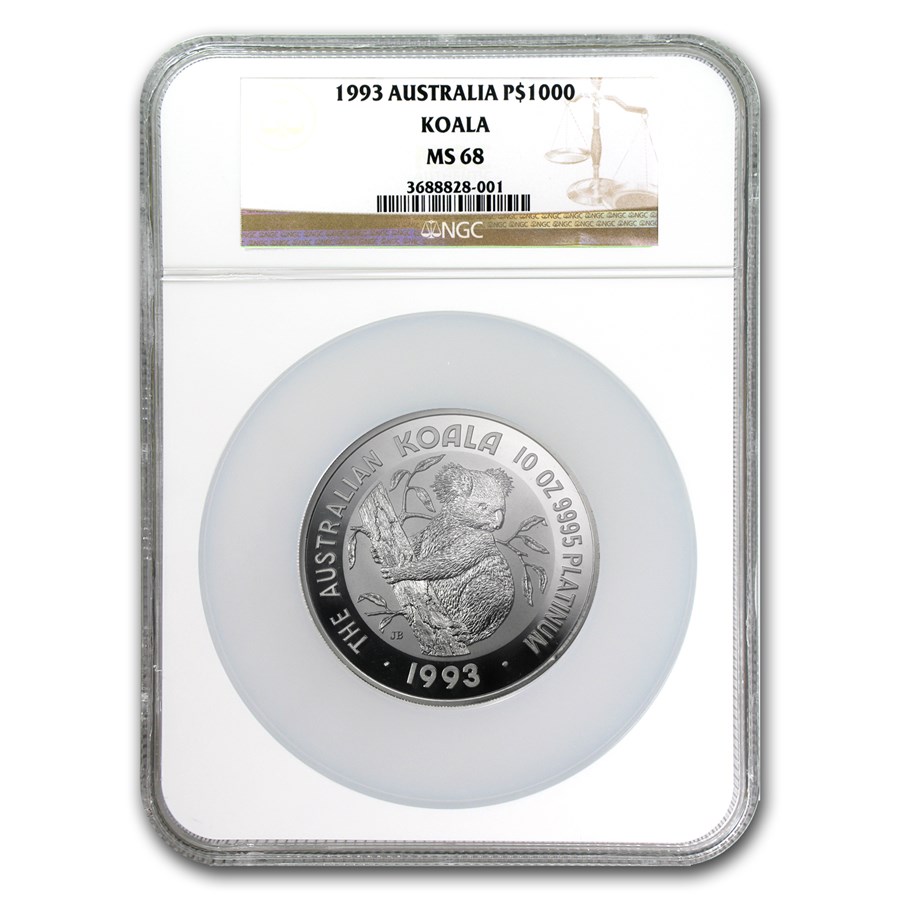 Buy 1993 Australia 10 oz Platinum Koala MS-68 NGC | APMEX