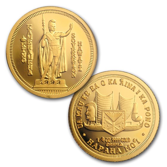 Buy 1993 Hawaii 5-Coin King Kamehameha Gold Proof Set | APMEX