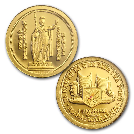 Buy 1993 Hawaii 5-Coin King Kamehameha Gold Proof Set | APMEX