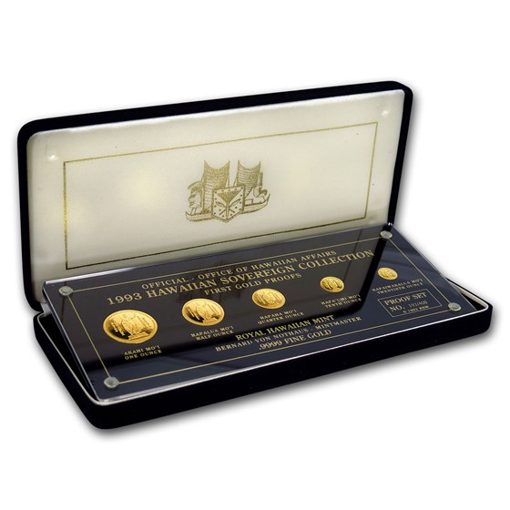 Buy 1993 Hawaii 5-Coin King Kamehameha Gold Proof Set | APMEX