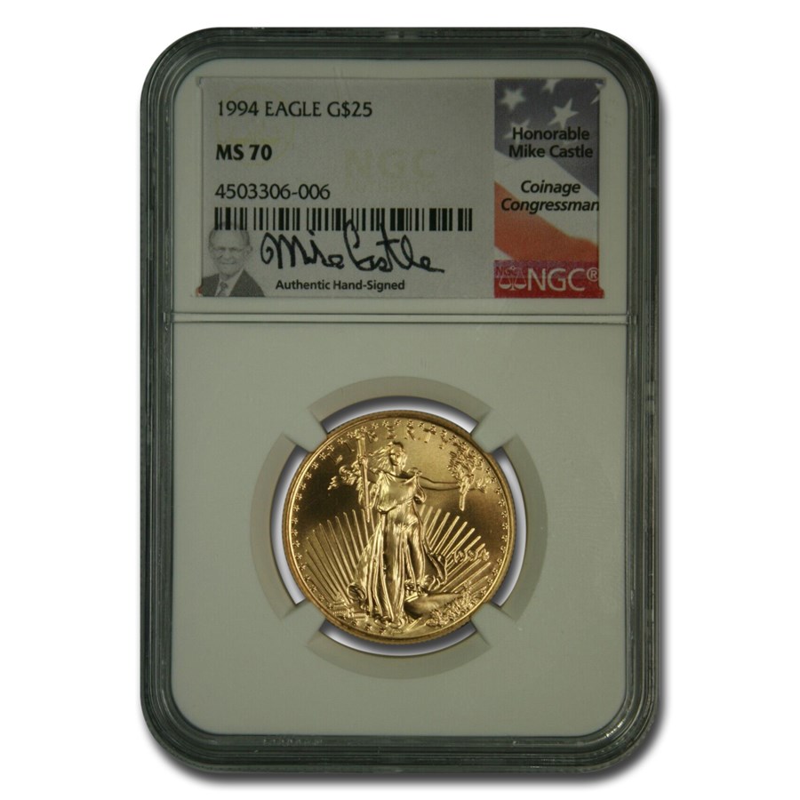 Buy 1994 1/2 oz American Gold Eagle MS-70 NGC (Castle) | APMEX