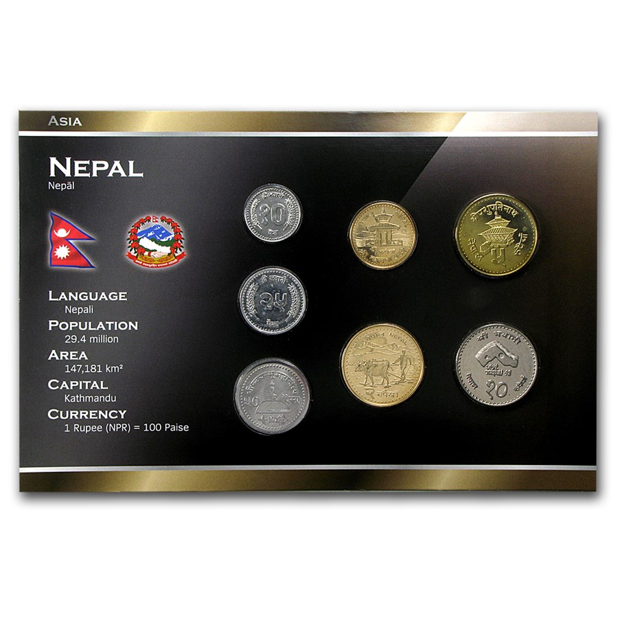 Buy 1994-2006 Nepal 10 Paise-10 Rupees Coin Set Unc | APMEX