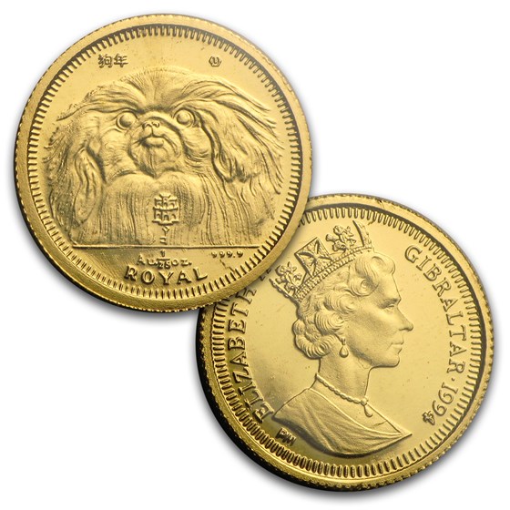 Buy 1994 Gibraltar 5-Coin Gold Pekingese Set BU | APMEX