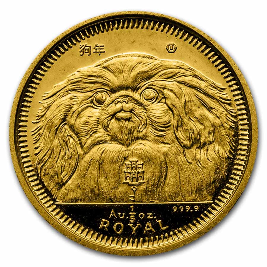 Buy 1994 Gibraltar Gold 1/5 oz Royal Pekingese | APMEX