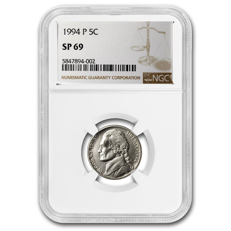 Buy 1994-P Jefferson Nickel Matte Finish SP-69 NGC | APMEX