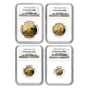 Buy 1994-W 4-Coin Proof American Gold Eagle Set PF-70 NGC | APMEX