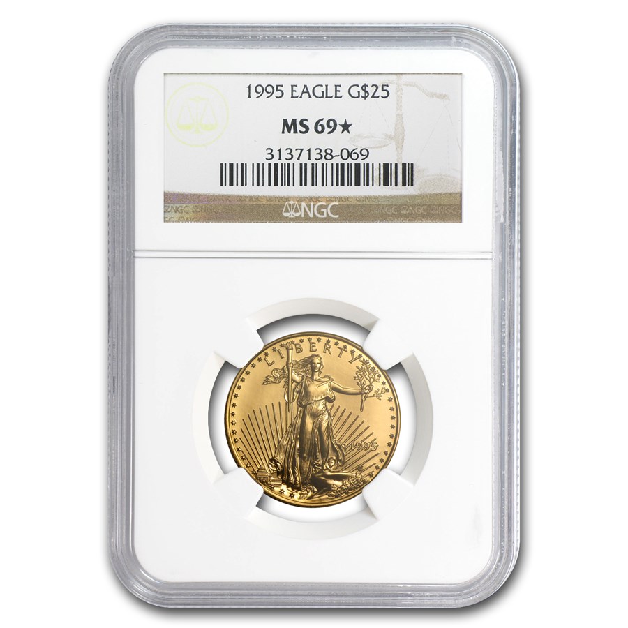 Buy 1995 1/2 oz American Gold Eagle MS-69* NGC (Star) | APMEX