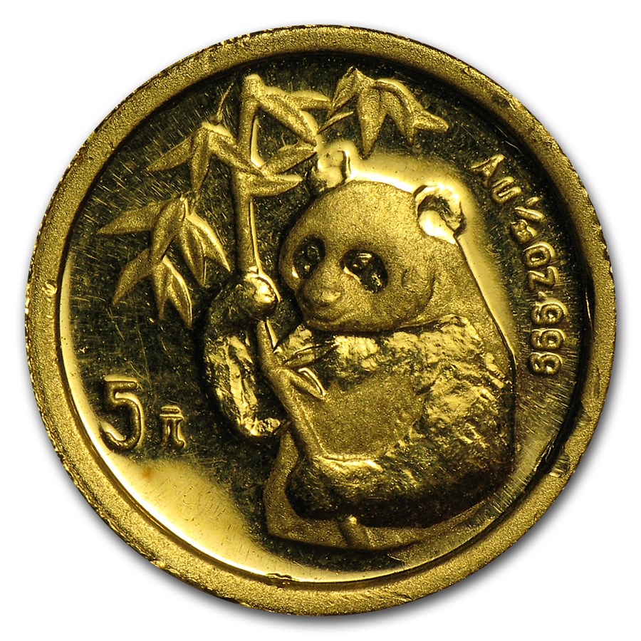 Buy 1995 1/20 oz Gold Chinese Pandas Large Date (Abrasions) | APMEX