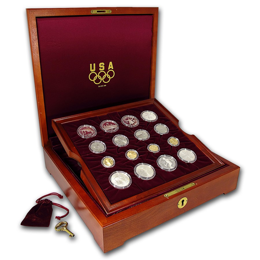 Buy 1995 & 1996 32-Coin Commem Olympic Set BU & Proof | APMEX