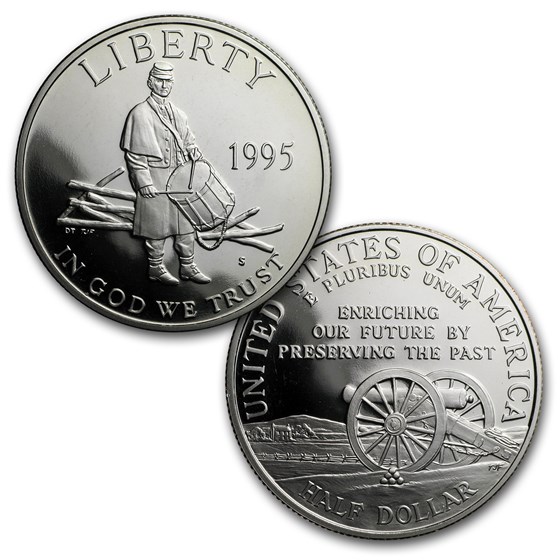 Buy 1995 3-Coin Commem Civil War Proof Set (w/Box & COA) | APMEX