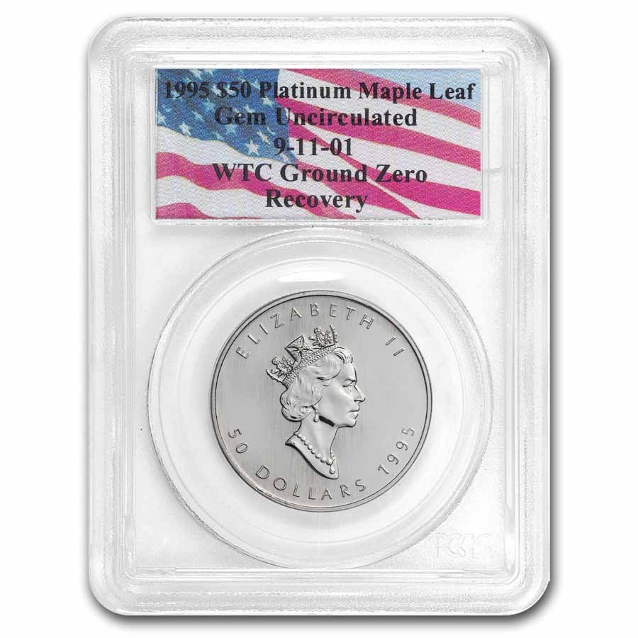 Buy 1995 Canadian 1 oz Platinum Maple BU Gem Unc (WTC) | APMEX