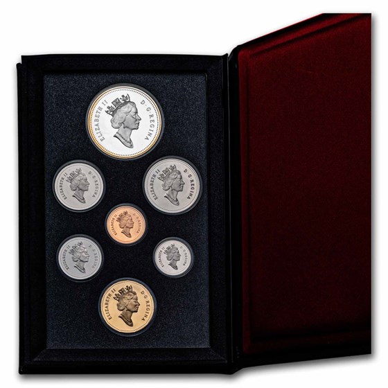 Buy 1995 Canada 7-Coin Double Dollar Proof Set | APMEX