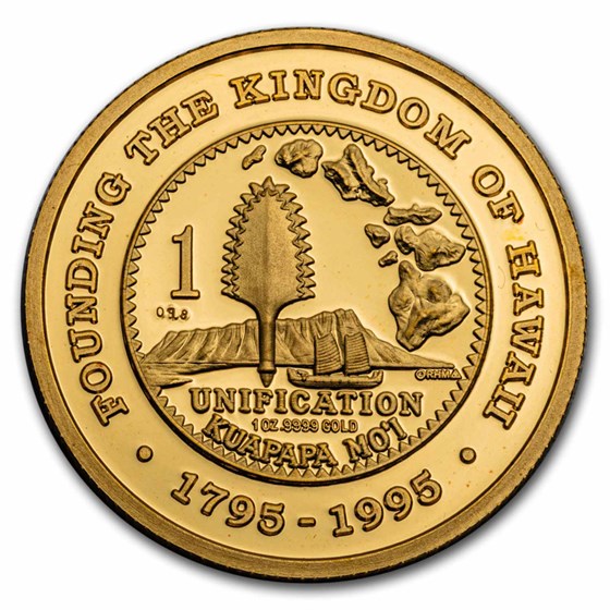 Buy 1995 Hawaiian 2-Coin Gold & Silver 200th Anniv Set (w/Box & COA ...