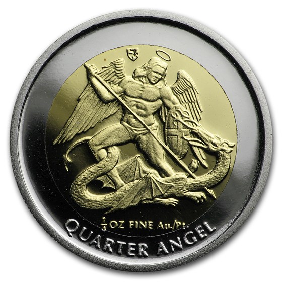 Buy 1995 Isle of Man Platinum/Gold Proof Angel & Noble Set (No Box) | APMEX