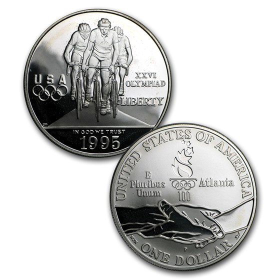 Buy 1995-P 2-Coin Olym Track Field Cycl Prf Set COA | APMEX