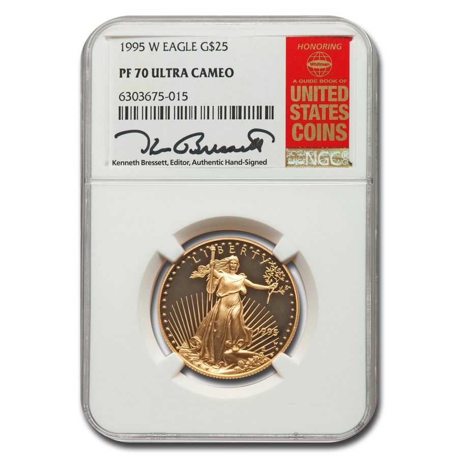 Buy 1995-W 1/2 oz Proof American Gold Eagle PF-70 NGC (Bressett) | APMEX