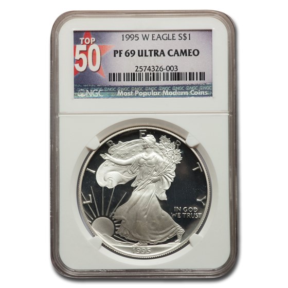 Buy 1995-W Proof American Silver Eagle PF-69 NGC (Top 50 Label) | APMEX