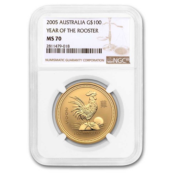 Buy 1996-2007 1 oz Gold AUS Lunar Set 12 Coins MS-70 | APMEX