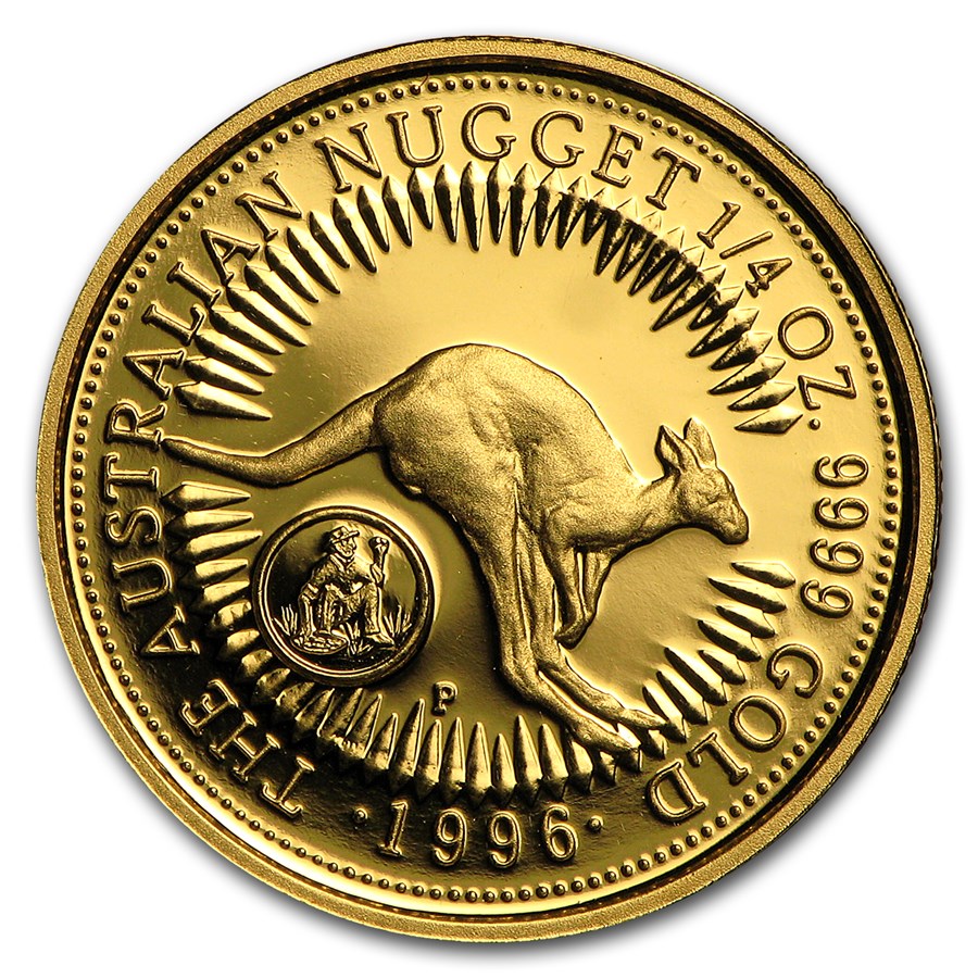 Buy 1996 Australia 1/4 oz Proof Gold Nugget (Prospector Privy) | APMEX