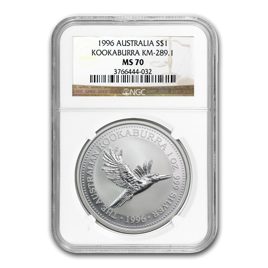 Buy 1996 Australia 1 oz Silver Kookaburra MS-70 NGC | APMEX