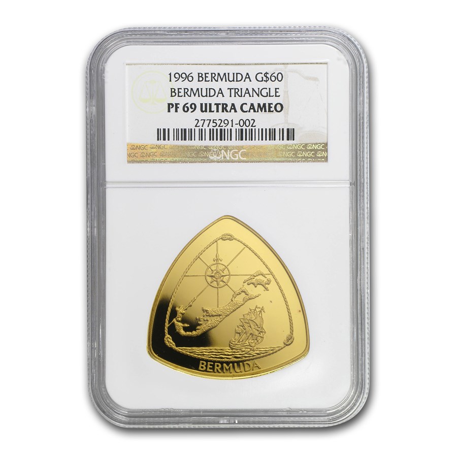Buy 1996 Bermuda Gold $60 Bermuda Triangle PF-69 NGC | APMEX