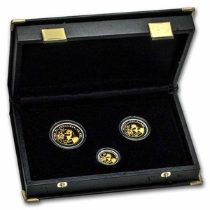 Buy 3-Coin 1996 China Bimetallic Panda Proof Set | APMEX