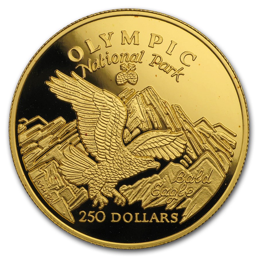 Buy 1996 Cook Islands Gold $250 Olympic National Park BU | APMEX