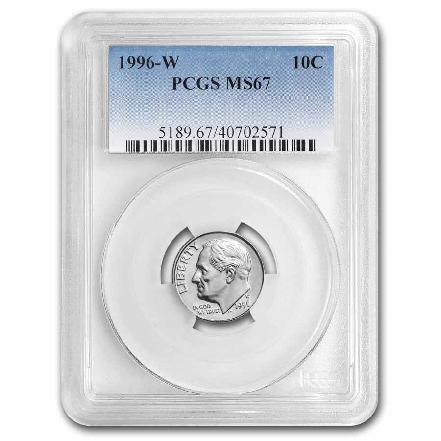 Buy 1996-W Roosevelt Dime MS-67 PCGS | APMEX