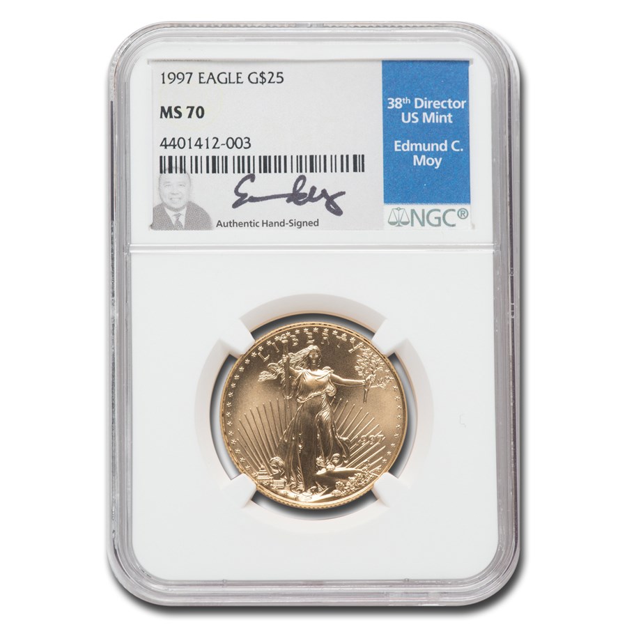 Buy 1997 1/2 oz American Gold Eagle MS-70 NGC (Moy) | APMEX