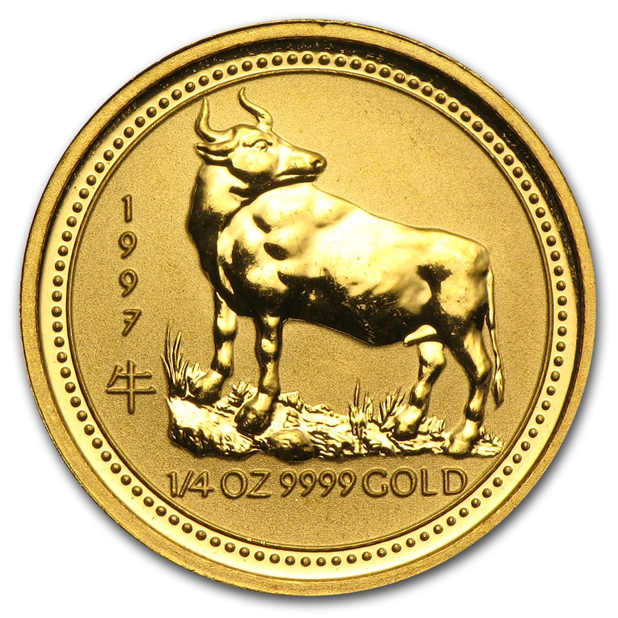 Buy 1997 1/4 oz Gold Year of the Ox Lunar Coin Series I (Abrasions) | APMEX