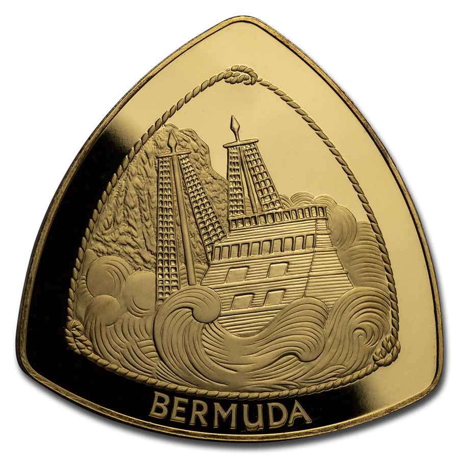 Buy 1997 Bermuda 1 oz Gold $60 Sea Venture Triangle Proof | APMEX