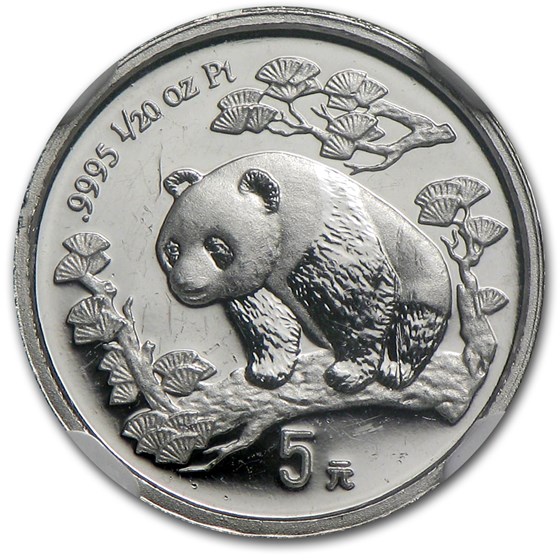 Buy 1997 China 1/20 oz Proof Platinum Panda PF-66 NGC | APMEX