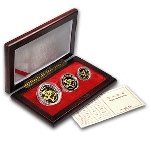 Buy 1997 China 3-Coin Bi-Metallic Panda Proof Set (w/Box & COA) | APMEX
