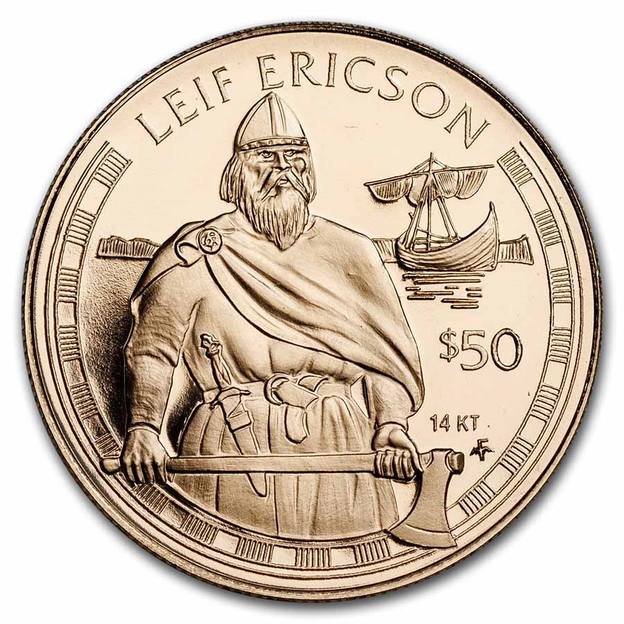 Buy 1997 Cook Islands Gold 50 Dollars Proof (Lief Ericson) | APMEX