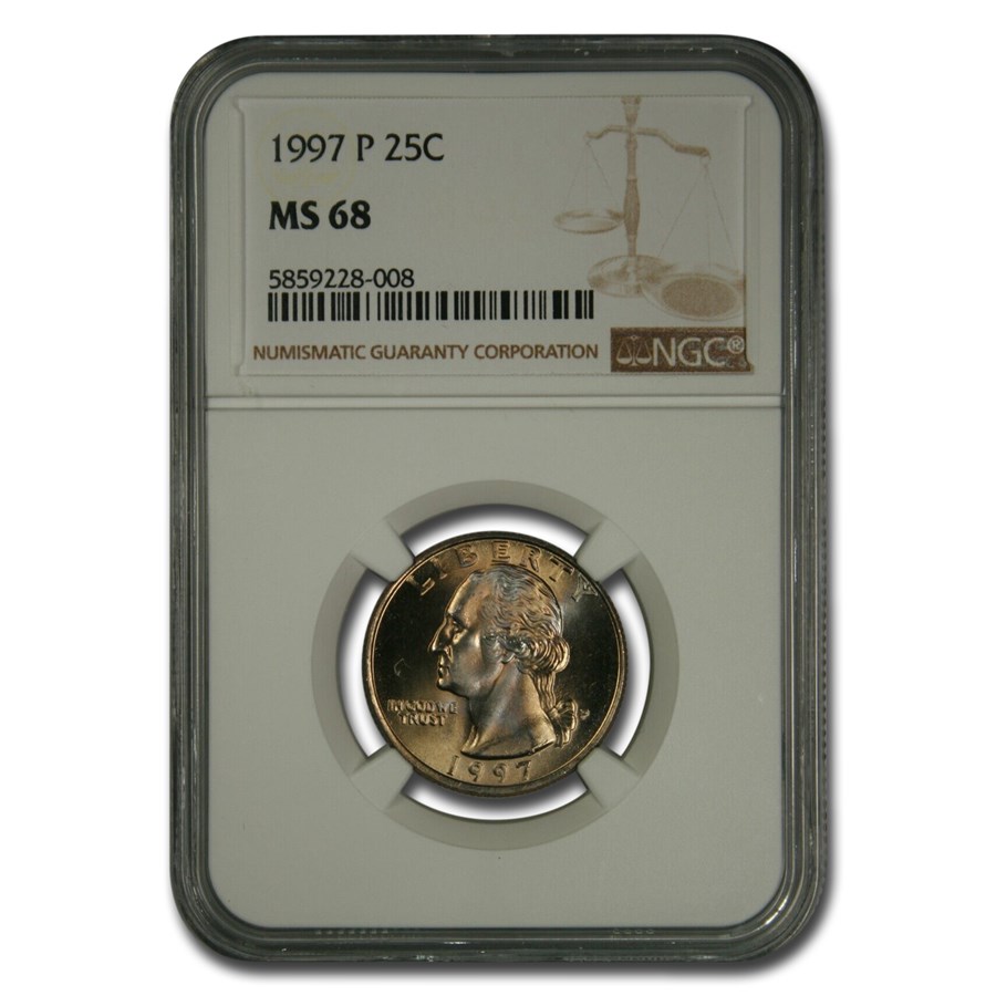Buy 1997-P Washington Quarter MS-68 NGC | APMEX