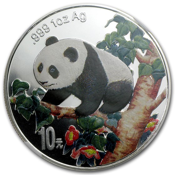 Buy 1998 China 1 oz Silver Panda PF-69 NGC (Colorized) | APMEX