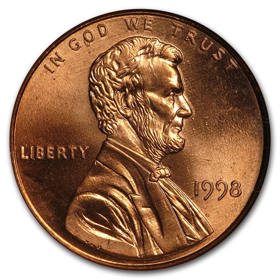 Buy 1998 Lincoln Cent Close AM MS-66 NGC (Red) | APMEX