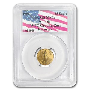 Buy 1999 1/10 oz American Gold Eagle MS-69 PCGS (WTC, 1 of 1000) | APMEX