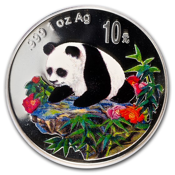 Buy 1999 China 1 oz Silver Panda PR-69 PCGS (Colorized) | APMEX