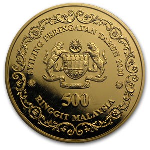 Buy 1999 Malaysia Gold 500 Ringgit Millennium Proof | APMEX